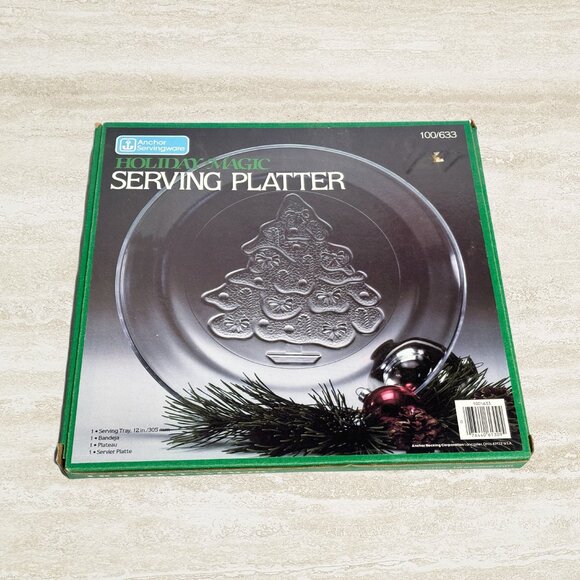 Anchor Hocking | Holiday | Holiday Magic Serving Platter 2 Christmas ...